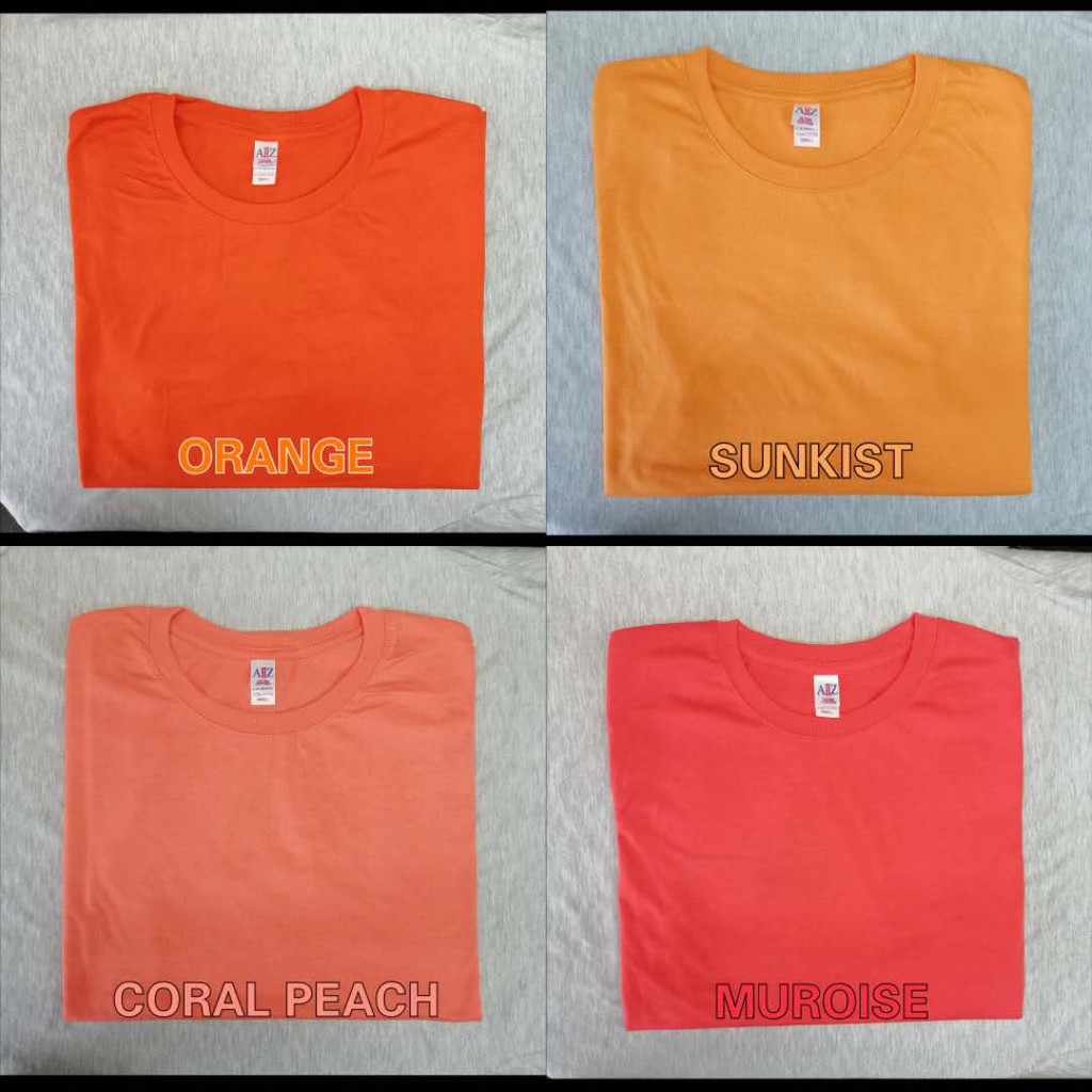 AIIZ ULTRA COTTON PLAIN TSHIRT ROUNDNECK FOR ADULT (UNISEX) (COLORED ...