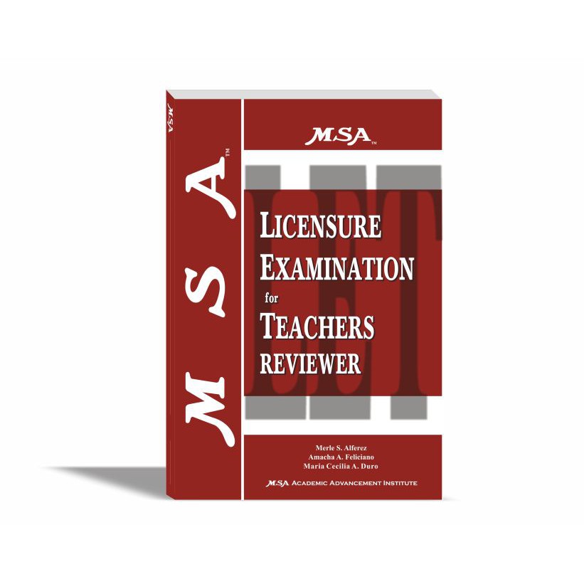 MSA Licensure Exam for Teachers LET Reviewer | Shopee Philippines