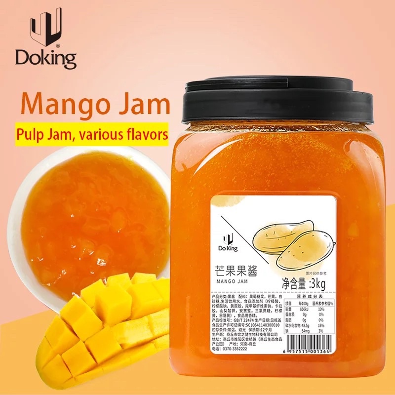 Doking Jam 3kg Mango, Strawberry, Blueberry, Green Apple | Shopee ...
