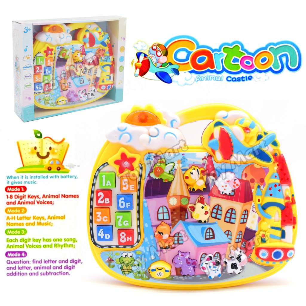 Cartoon Animal Castle Electric Learning Machine Sound Learning Math ...