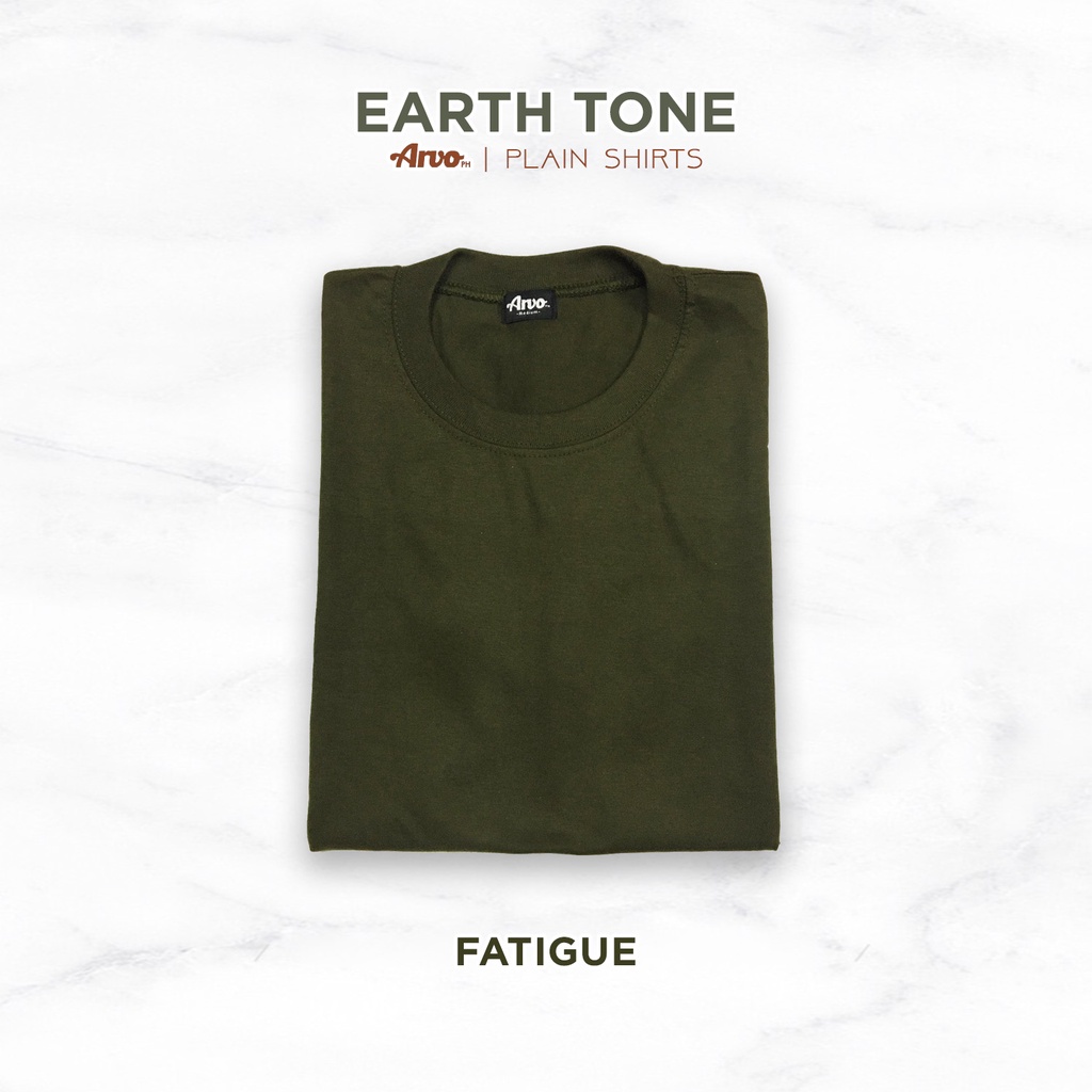 ARVO PH - Earth Tone Plain Tee Shirts / Mustard Peach Khaki Olive Rust ...