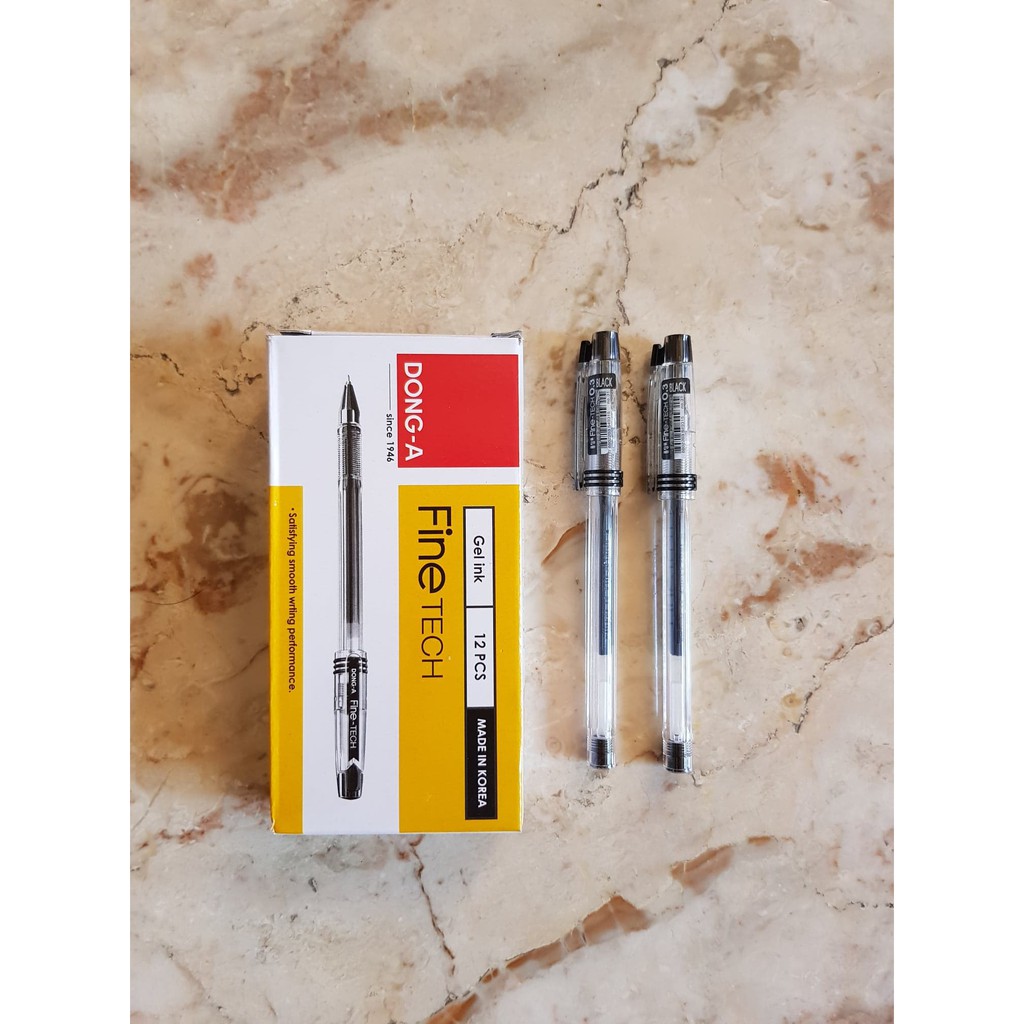 [4 Pieces] Dong-A Fine Tech 0.2/0.3/0.5 Black/Blue/Red/Green/Violet Pen ...