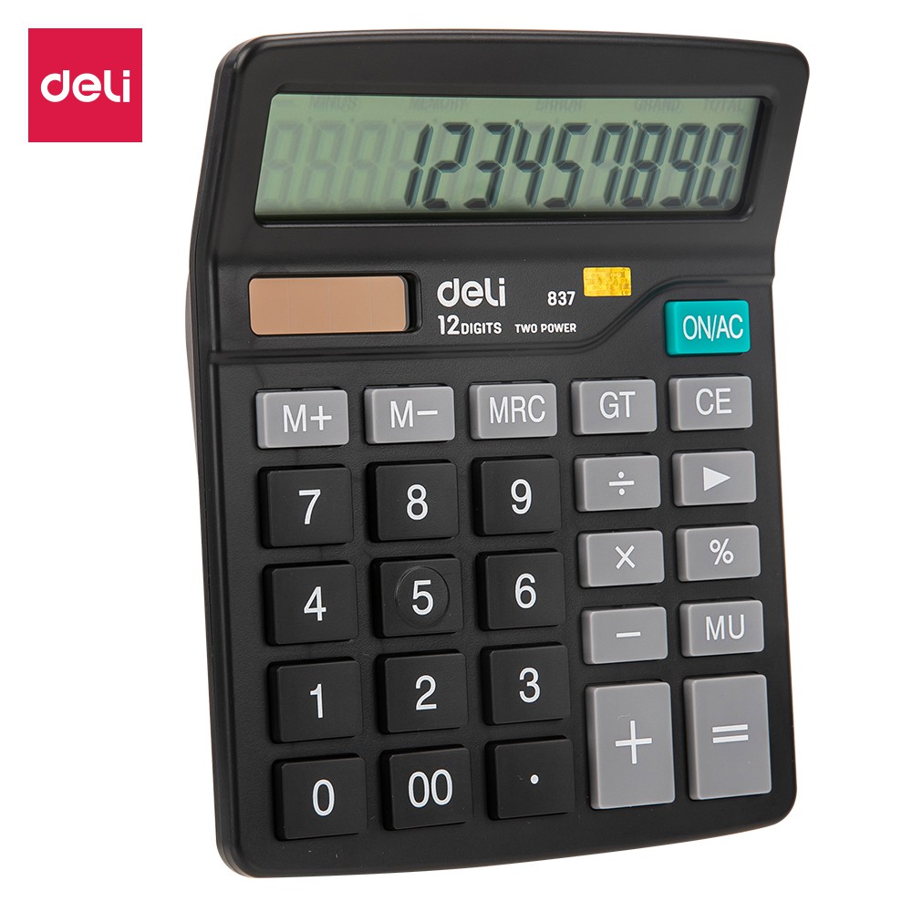 Deli E837 12 Digits Desktop Calculator with Big Display (1PC) [7528837] | Shopee Philippines