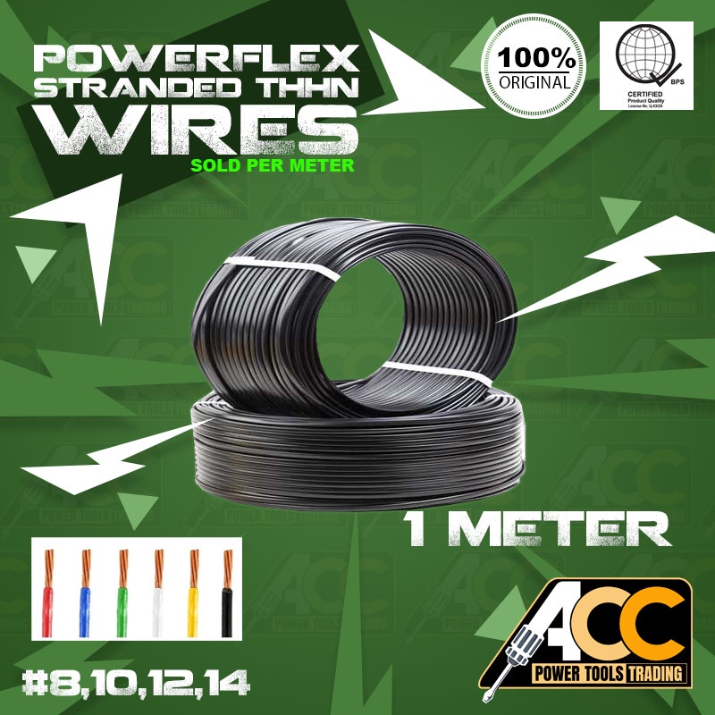 Powerflex THHN Wire #10 (1 meter) | Shopee Philippines
