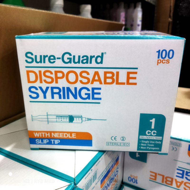 Disposable Syringe 100pcs per box Sure-Guard, Prime, Indoplas (SOLD PER ...