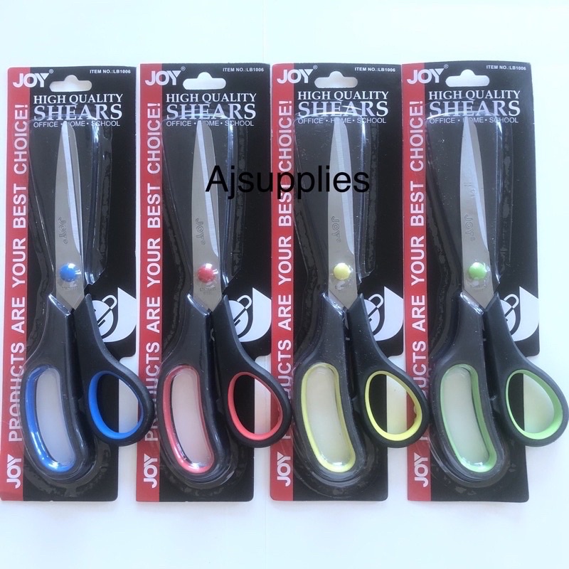 Joy Scissors 8" (Red, Blue, Green and Yellow) | Shopee Philippines