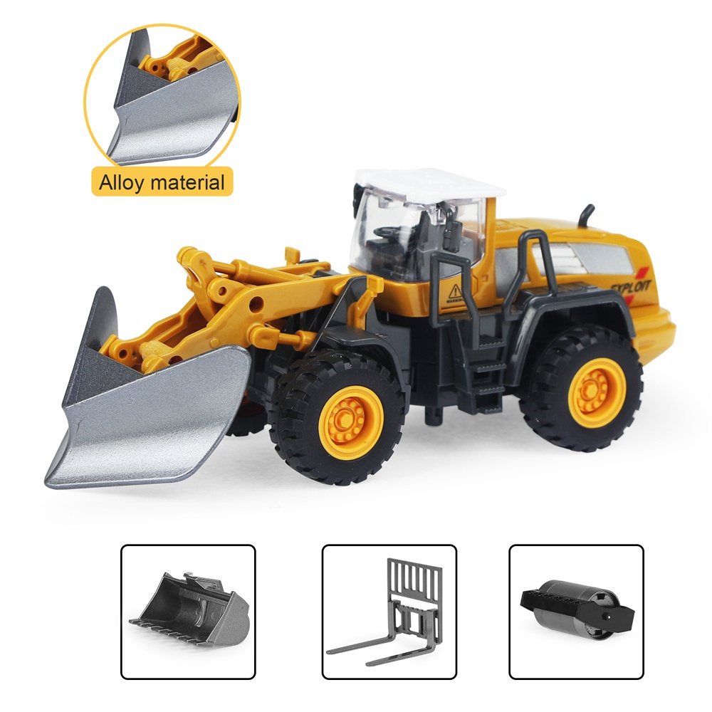 Children's articles1set Alloy Construction Truck Diecast Engineering ...