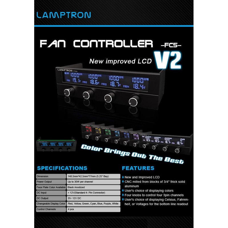 Lamptron FC5V2 Fan Controller | Shopee Philippines
