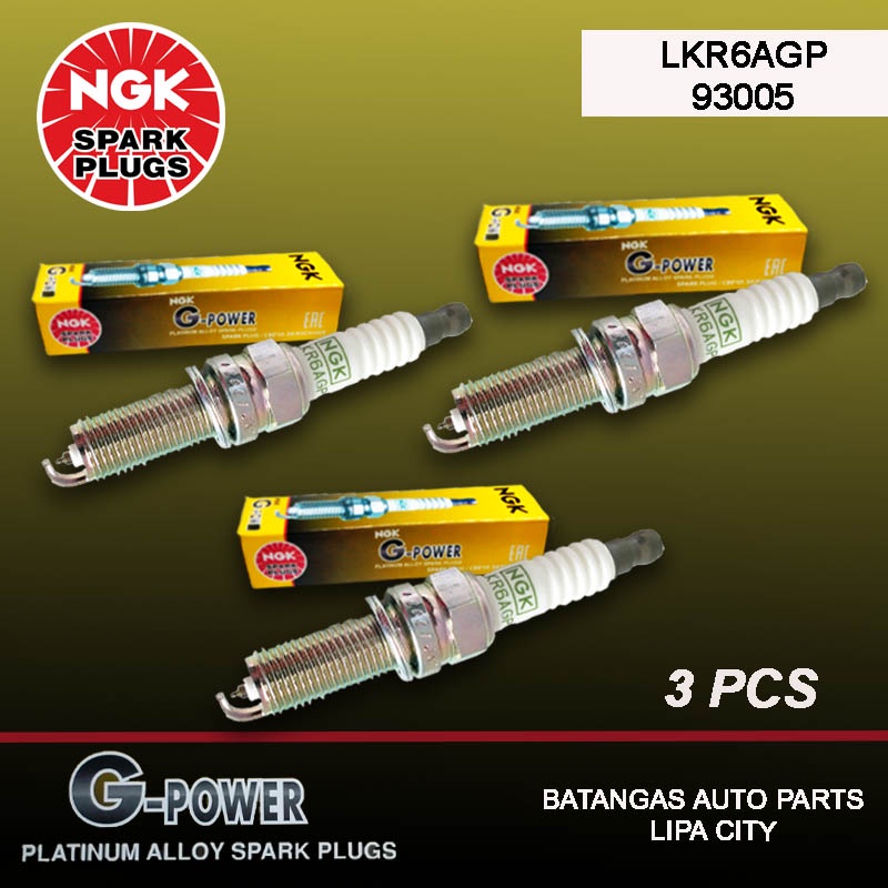 NGK G-POWER Spark Plug for Toyota Wigo 2014-2018 PN: LKR6AGP 93005 ...
