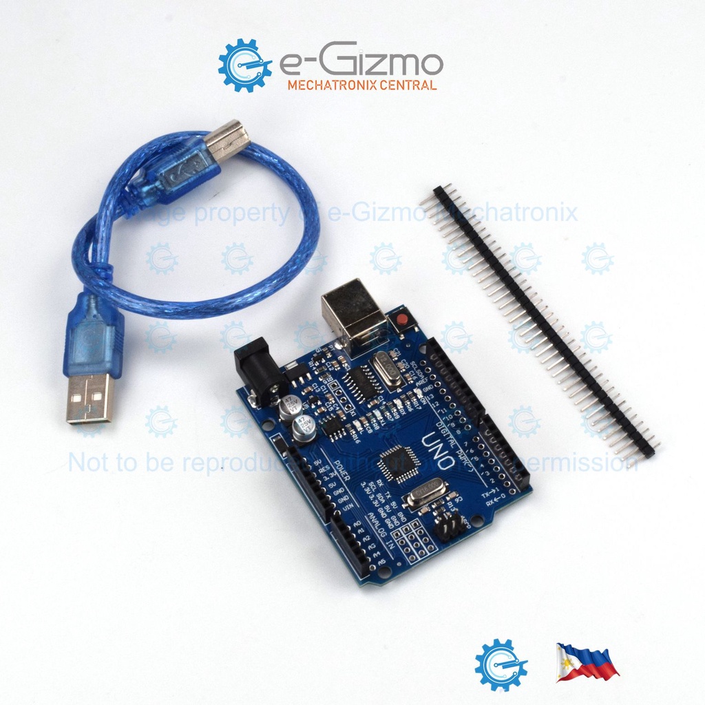 UNO R3 ATMEGA328P + CH340G USB bridge with USB Cable | Shopee Philippines