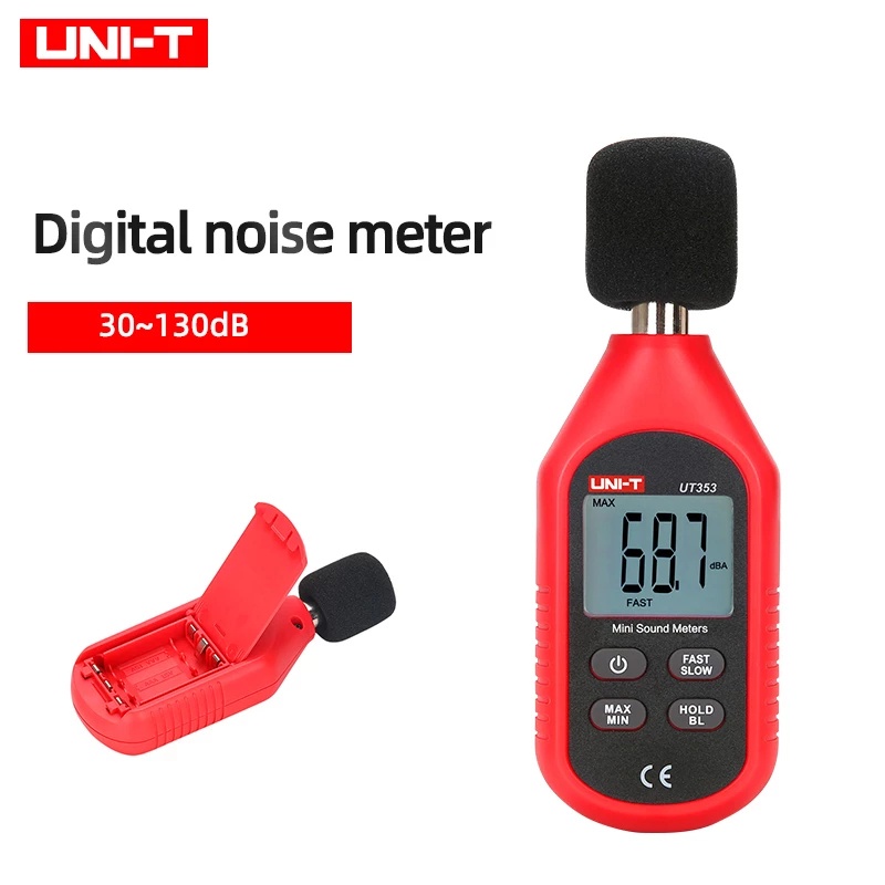 Uni T Ut353 Noise Measuring Instrument Db Meter 30~130db Mini Audio Sound Level Meter Decibel