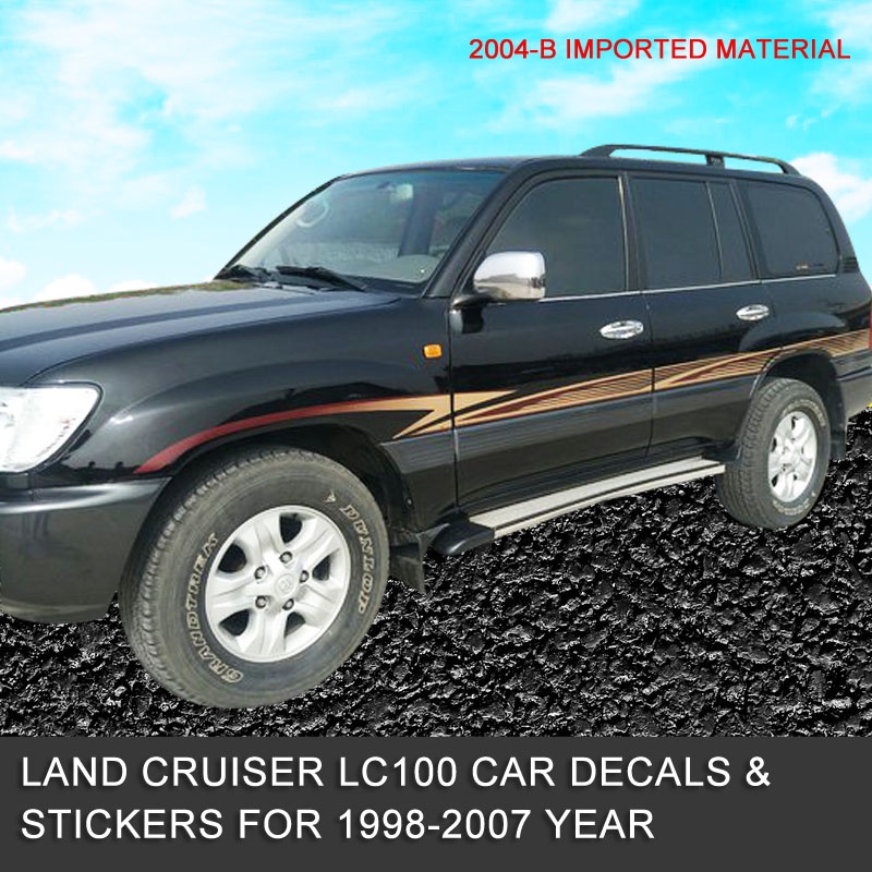 Fit for Toyota Land Cruiser LC100 car decals body color bar Rand ...