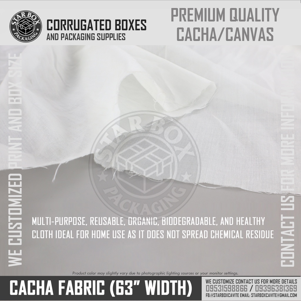 Starbox Cacha Fabric Katsa (Manipis) Cheese Cloth Muslin 63" Width ...