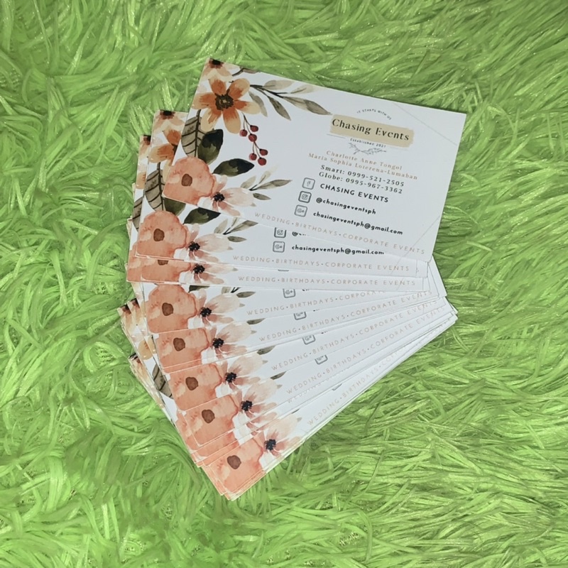 Regular Printing Machine Cut Calling Cards (Business, Thank You ...