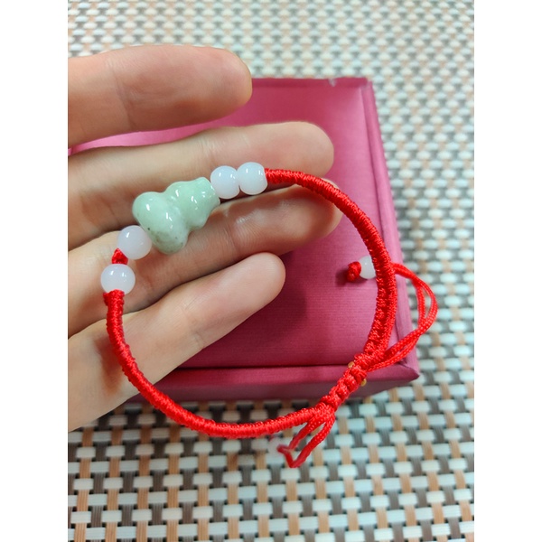 PIYAO HULU COINS jade red string bracelet | Shopee Philippines