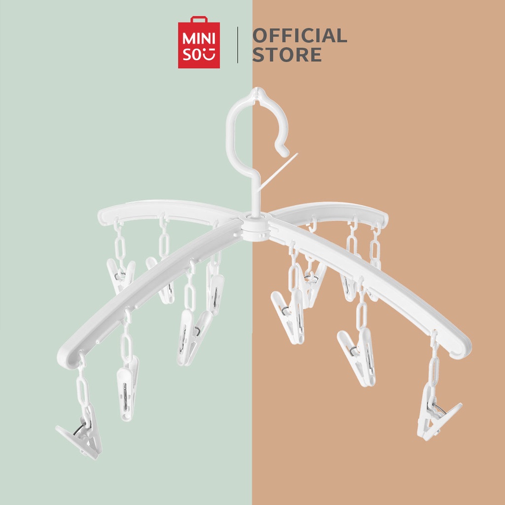 MINISO Socks Clothesline Hanger Folding Clothesline Clip Portable ...
