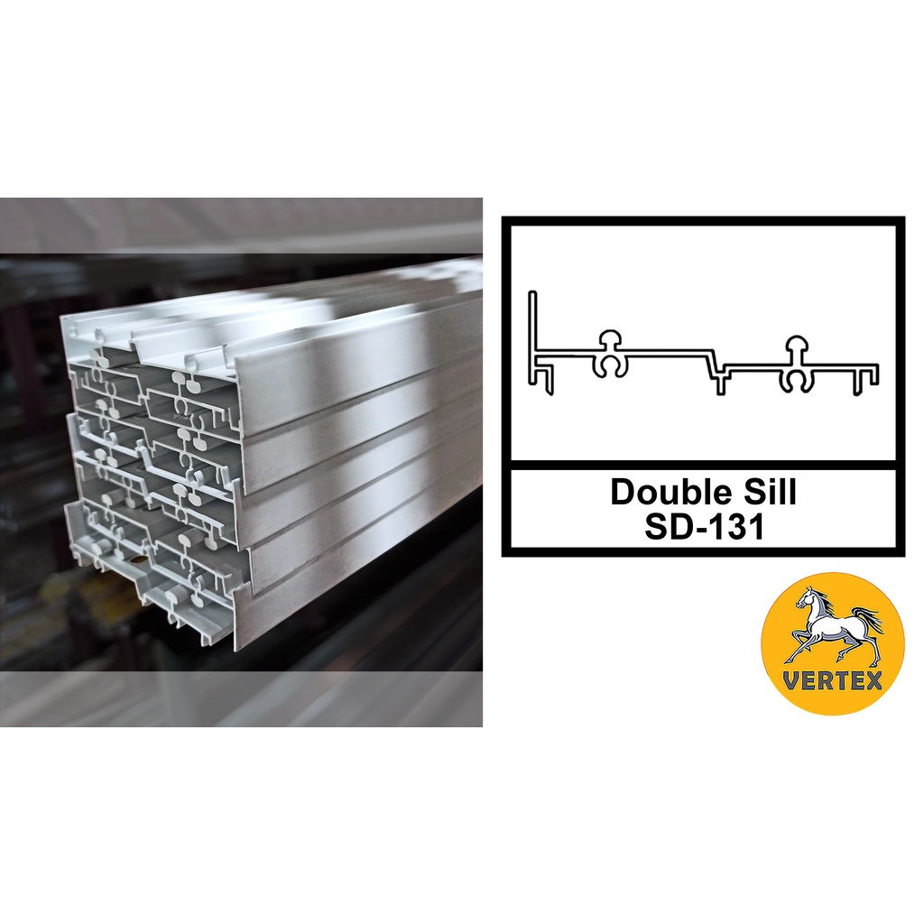 [SD-133] VERTEX SD Double Sill 21 FT Aluminum Frame for Fabrication ...
