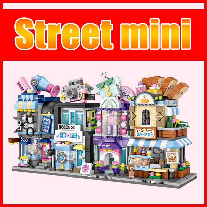 LOZ Mini Street Shop Building Blocks for Kid Present Architecture Toys ...