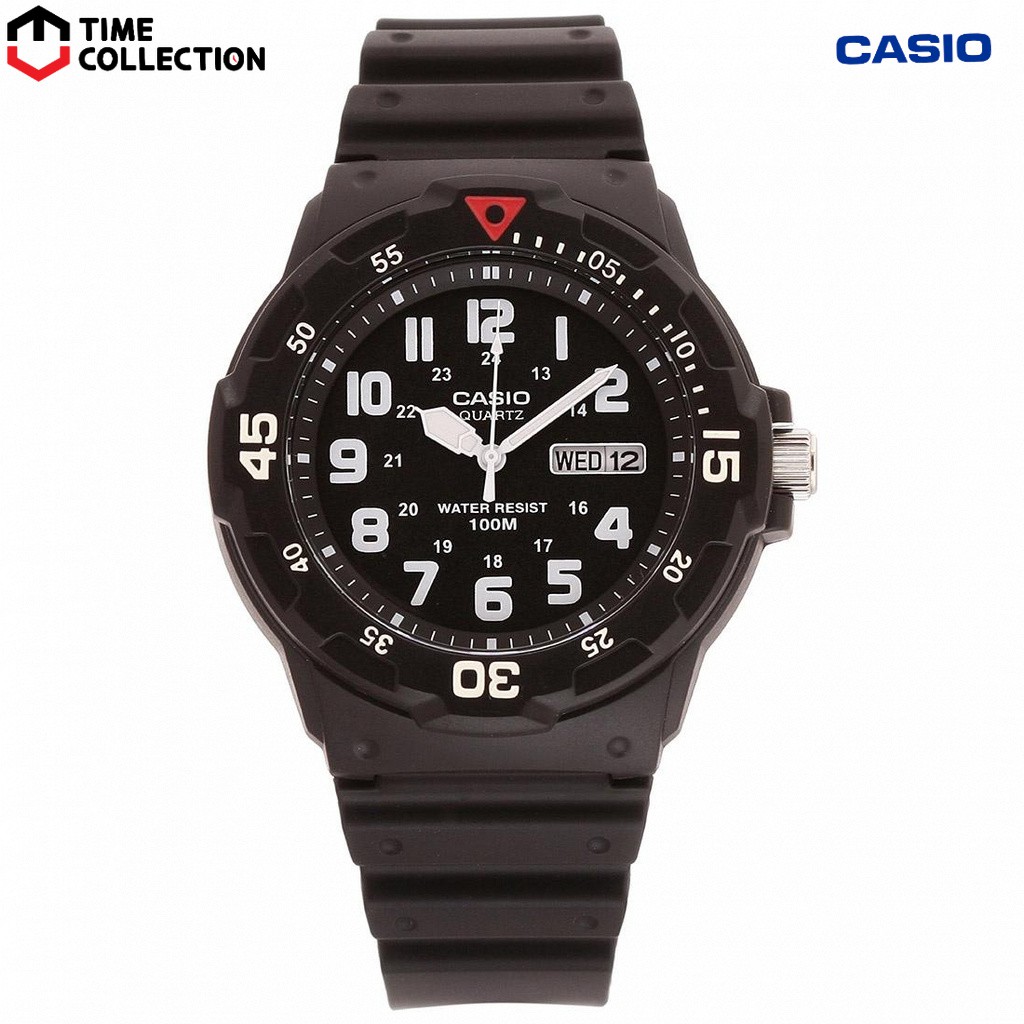 Casio MRW-200H-1BVDF Analog Rubber Strap Watch For Men | Shopee Philippines