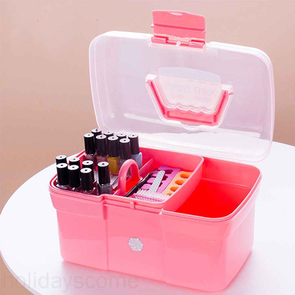 Large Clear Plastic Storage Box/Tool Box/Sewing Box Organizer ...