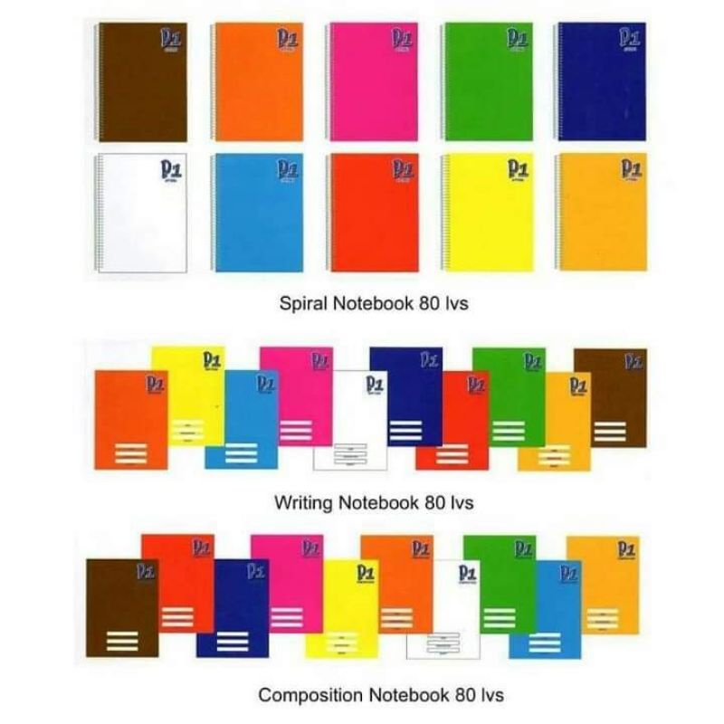 P1 Notebook 80Leaves (sold per pcs) | Shopee Philippines