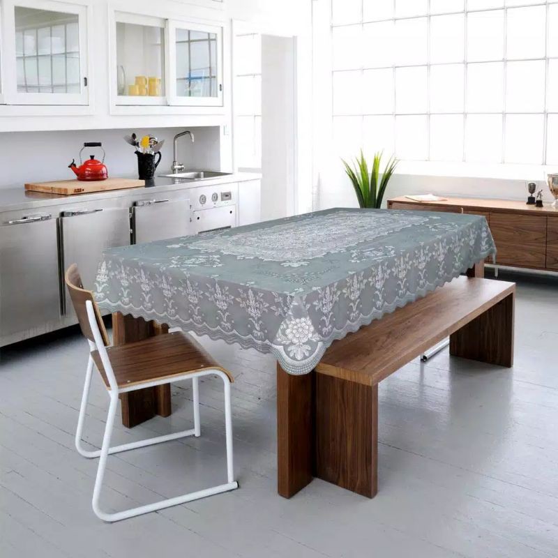 Waterproof Rectangle vinyl Dining Table Cloth 137cm x 183cm | Shopee ...