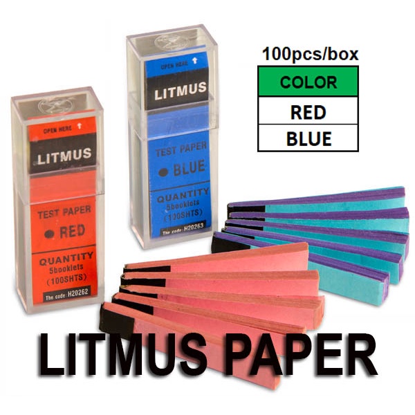 LITMUS TEST PAPER BLUE AND RED | Shopee Philippines