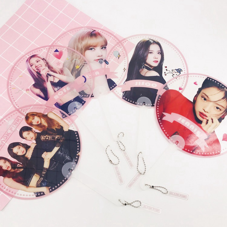KPOP BLACKPINK Hand Fan Cooling Fan LISA JENNIE ROSE JISOO | Shopee ...