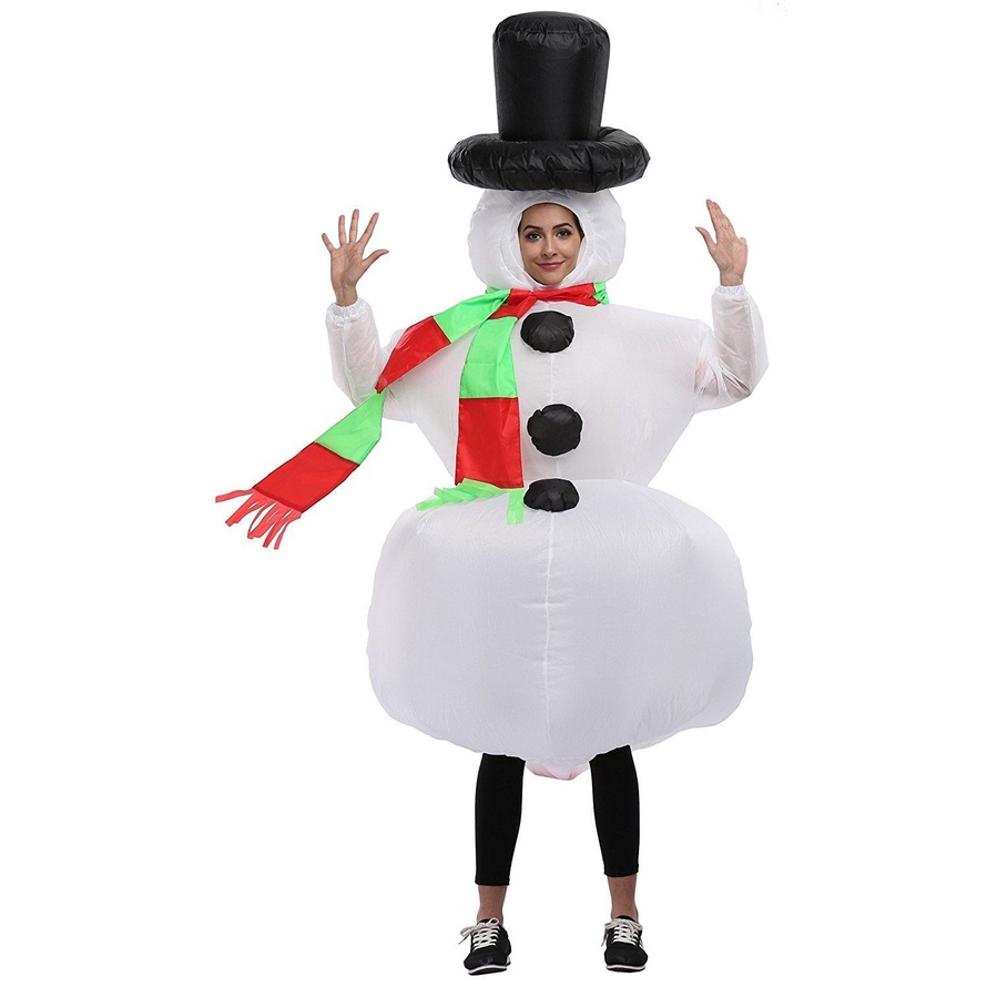 In Stock Qshine Christmas Inflatable Snowman Cosplay Costume Party ...
