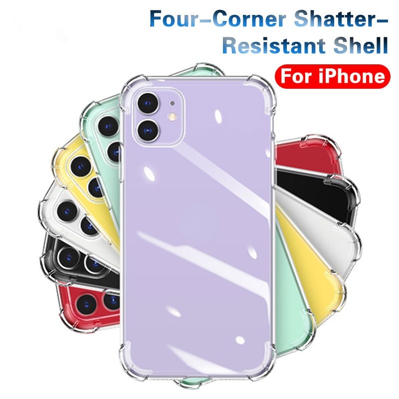 Shockproof Silicone Phone Cases For iPhone SE2 11 Pro X XR XS MAX 6 7 8 ...