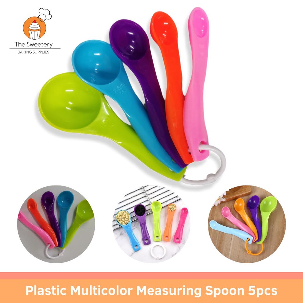 Plastic Measuring Spoon Multicolor 5pcs | Shopee Philippines