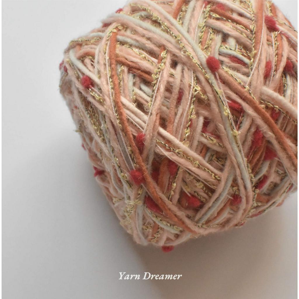 Strawberry Jam Red Dots Yarn Fancy Wool Yarn for DIY Crochet Material ...