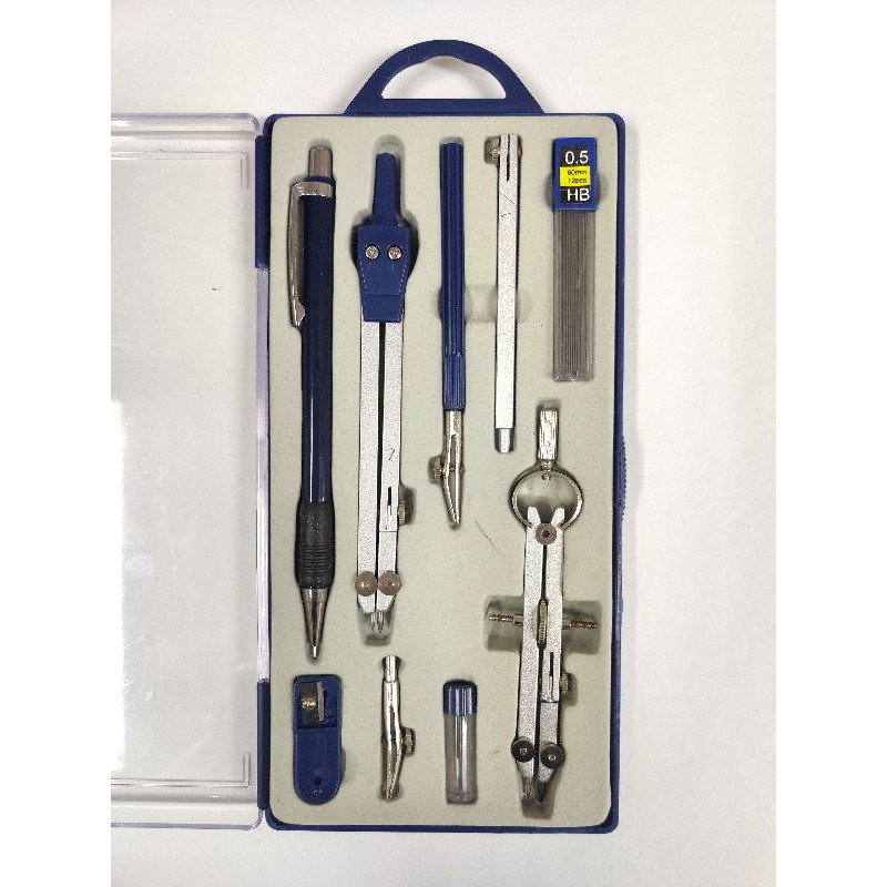 Professional Drawing Compass 9pcs w/ Mechanical Pencil | Shopee Philippines