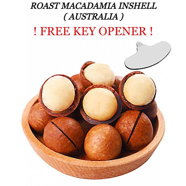 500g (BUTTER FLAVOUR) MACADAMIA IN SHELL ROASTED UNSALTED FROM (FREE ...