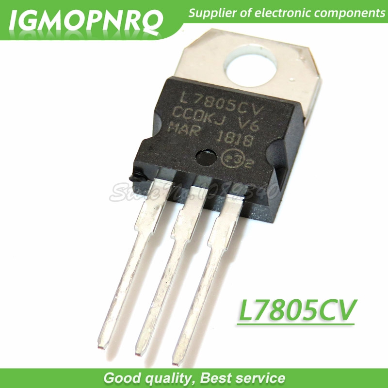 10PCS L7805CV L7805 7805 transistor three terminal voltage regulator TO-220 new original ...