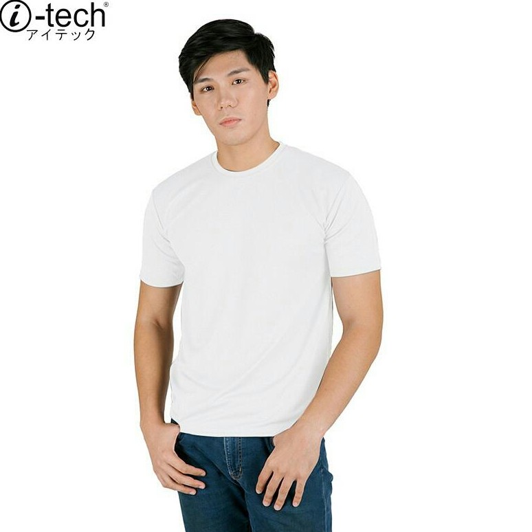 i-tech Dri-FIT Round Neck T-Shirt Unisex (Super White) | Shopee Philippines