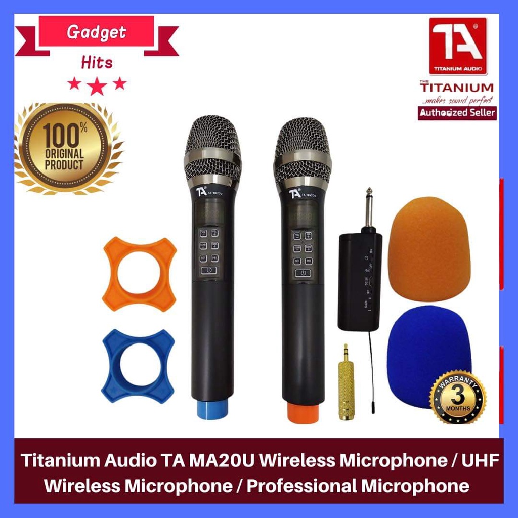 Titanium Audio TA MA20U Wireless Microphone / UHF Wireless Microphone ...