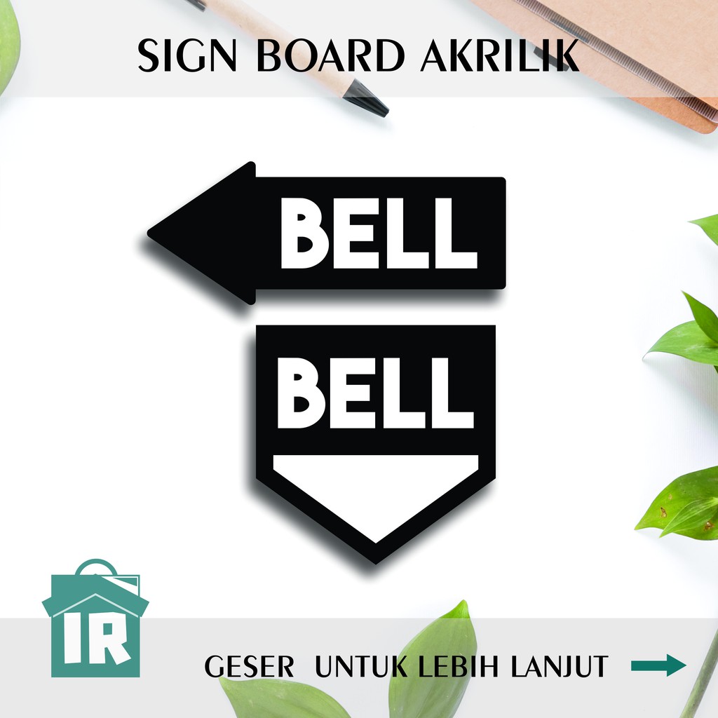 BELL - Sign Board - 2mm Solid Acrylic Material | Shopee Philippines