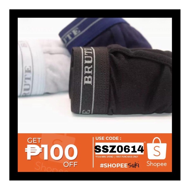 Brute brief for men 3 in 1 colored | Shopee Philippines