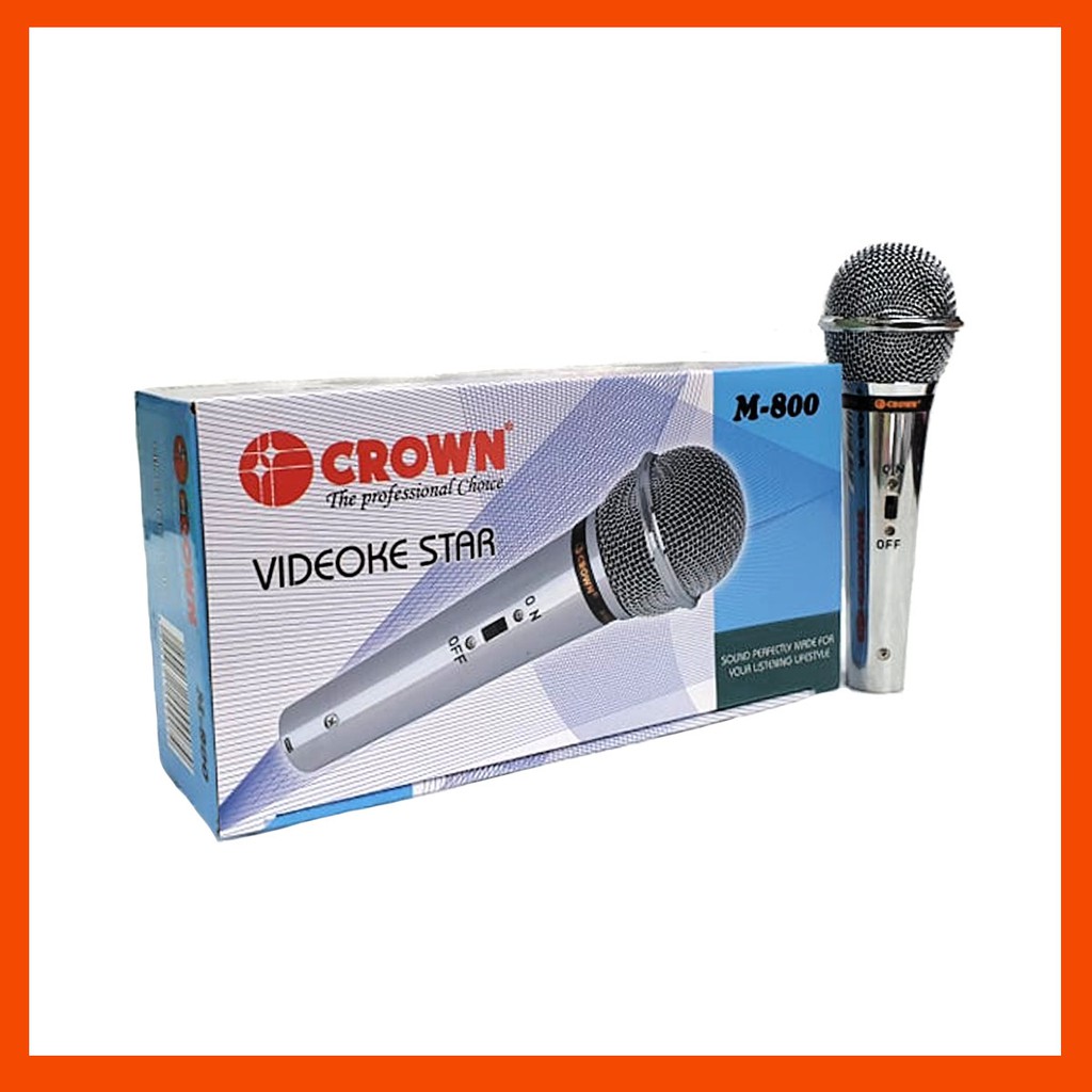 Original Crown M-800 Wired Microphone - 10 Meters Cord (tested before ...