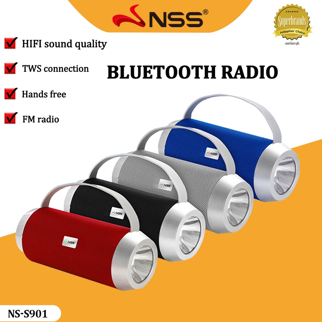 NSS bluetooth radio NS-S901 portable radio can with SOS light and talk function, is for outdoor ...