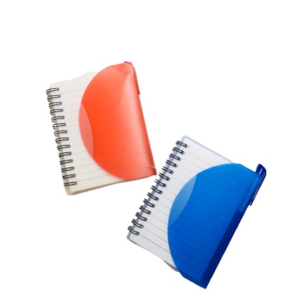 PP807 NOTEBOOK SMALL CLEAR PLASTIC COVER NOTEBOOK WITH PEN | Shopee ...