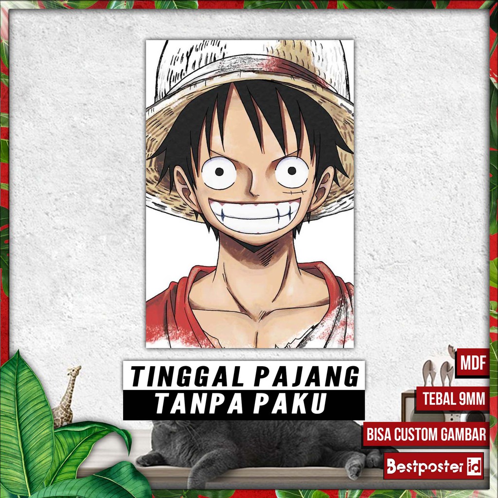 KAYU Luffy ONE PIECE Poster Wood Frame ANIME MDF 035 | Shopee Philippines