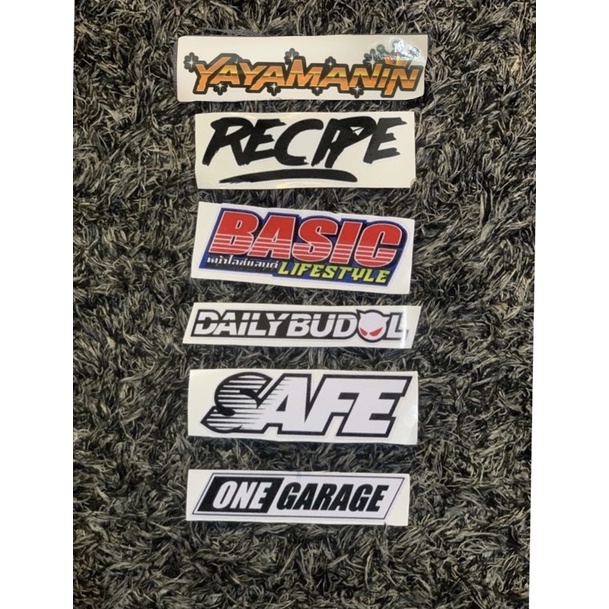 visor stickers thai set assorted (laminated machine cut) | Shopee ...