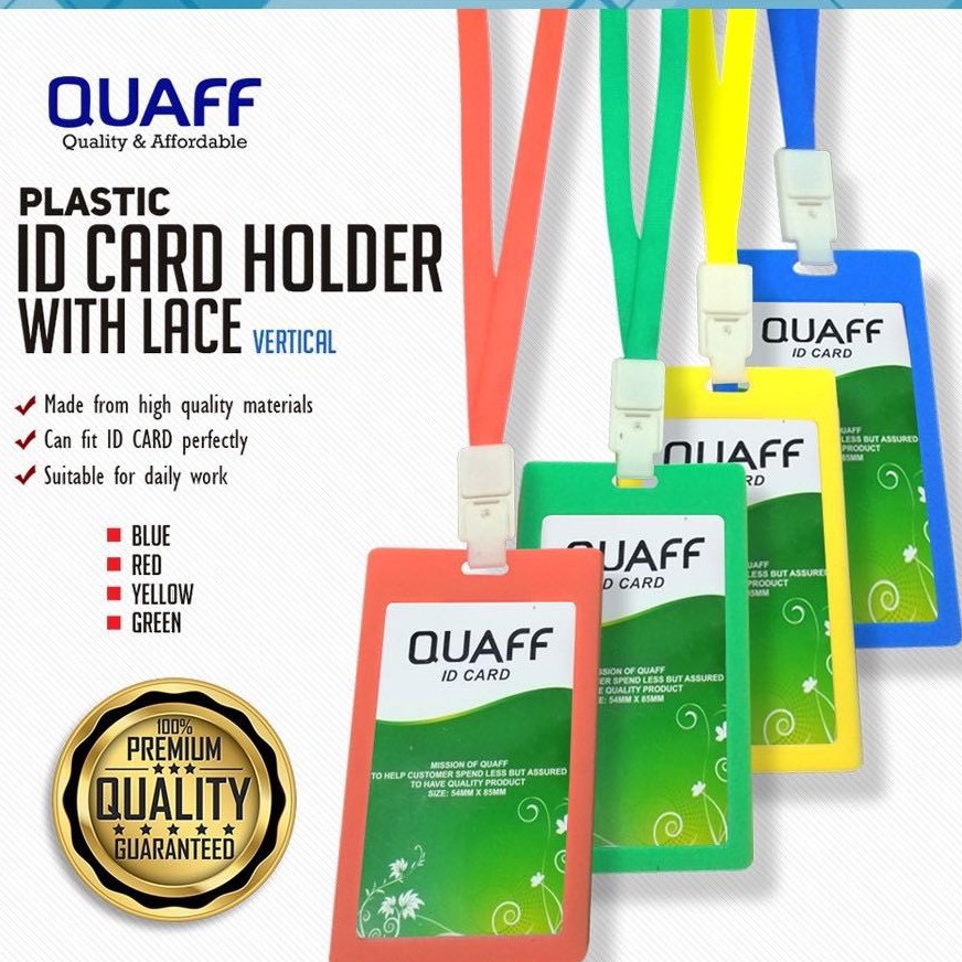 Plastic ID Case Holder with Shiny ID Lace 6612 Vertical | Shopee ...