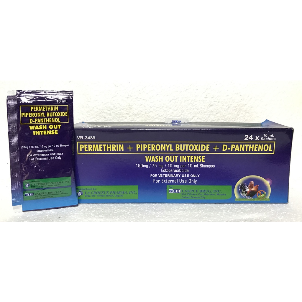 WASH OUT INTENSE 10ML - TREAT & CONTROL RED MITES AND LICE (Sold per ...