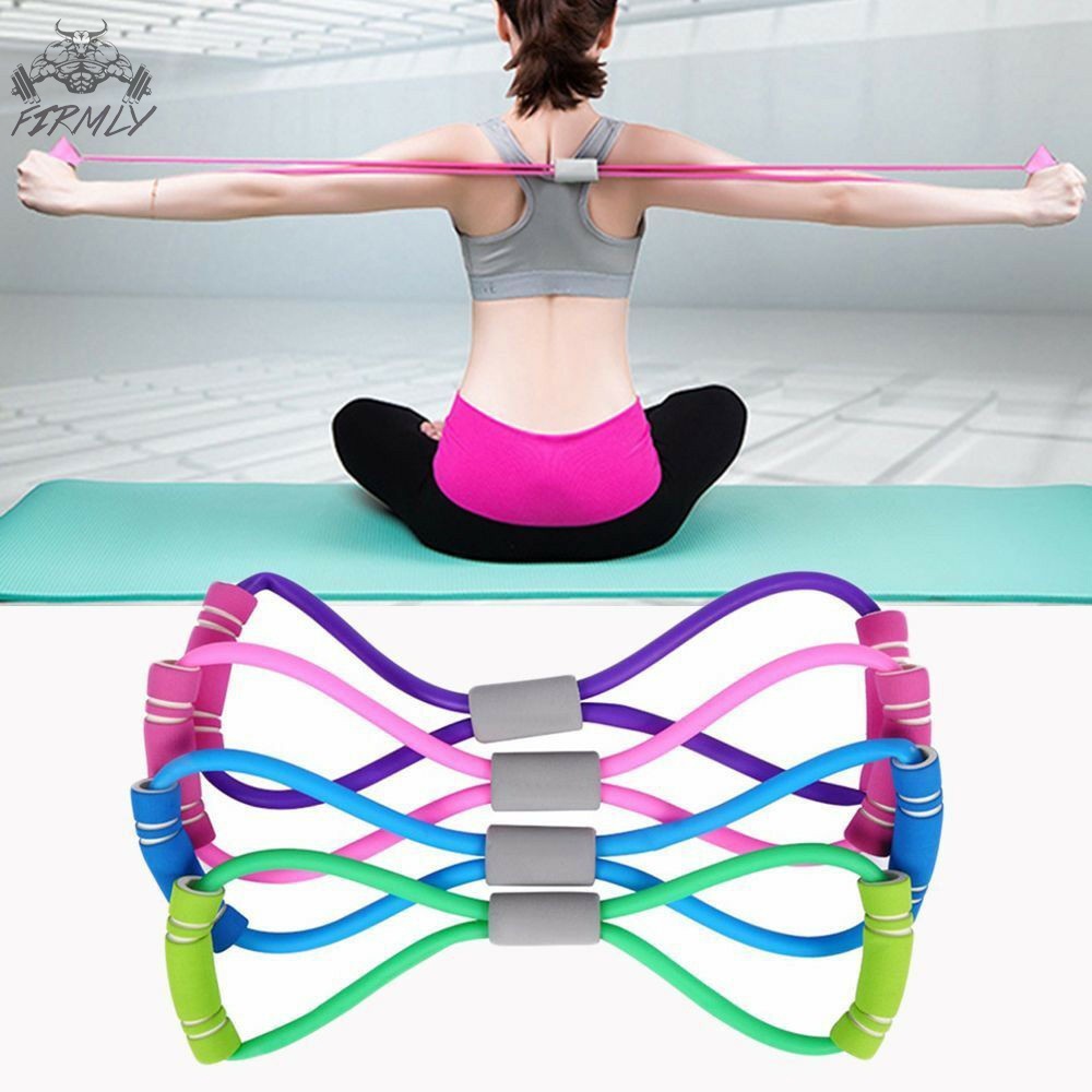 Elastic Tension Gym Fitness Rope Rubber Loop Pull Rope Exercise Stretch ...