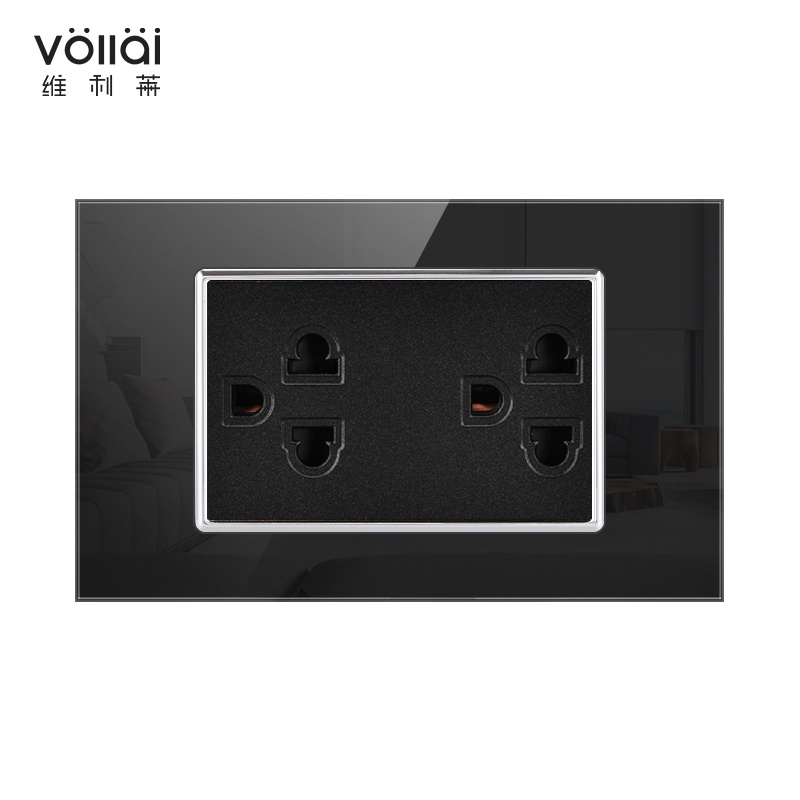Vollai 15amp outlet socket for wall 2 Gang Universal Multiple ...