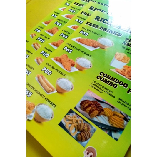 MENU ON SINTRA BOARD (A4/A3 SIZE) | Shopee Philippines