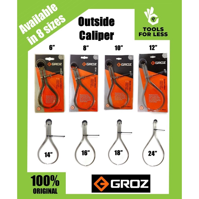 Groz Heavy Duty Outside Caliper 14 to 24" | Shopee Philippines